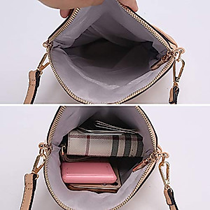 MKF Crossbody Bags for Women – Small PU Leather Crossover Lady Fashion Shoulder Handbag – Side Messenger Purse