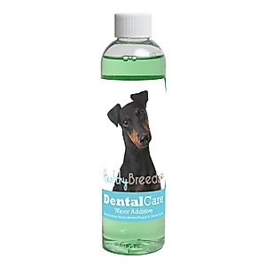 Healthy Breeds Dog Dental Care Water Additive for Manchester Terrier - OVER 200 BREEDS - Easier Than Sticks Wipes Spray Chews & Treats - Mint Flavor - 8 oz