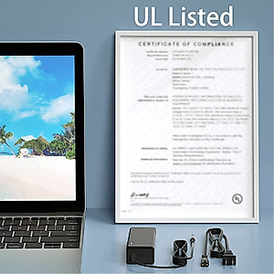 Replacement for MUNBYN Power Cord Compatible with NETUM ITPP941 NT-8006 P941 MU-ITPP941-US,Replacement for JADENS Power Supply Cord Compatible with Rollo X1038 Label Printer Thermal Label Maker