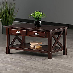 Winsome Xola 18 x 37 x 21-Inch Composite Wood Coffee Table, Cappuccino (40538)