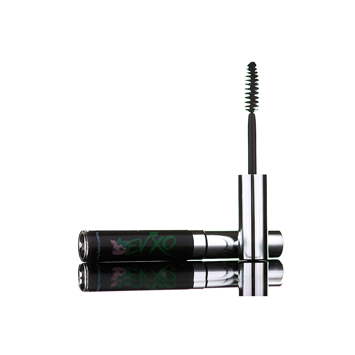 Mineral Mascara by EVXO - All Natural, Organic Ingredients, Hypoallergenic, Vegan, Cruelty Free, Gluten Free (Black)