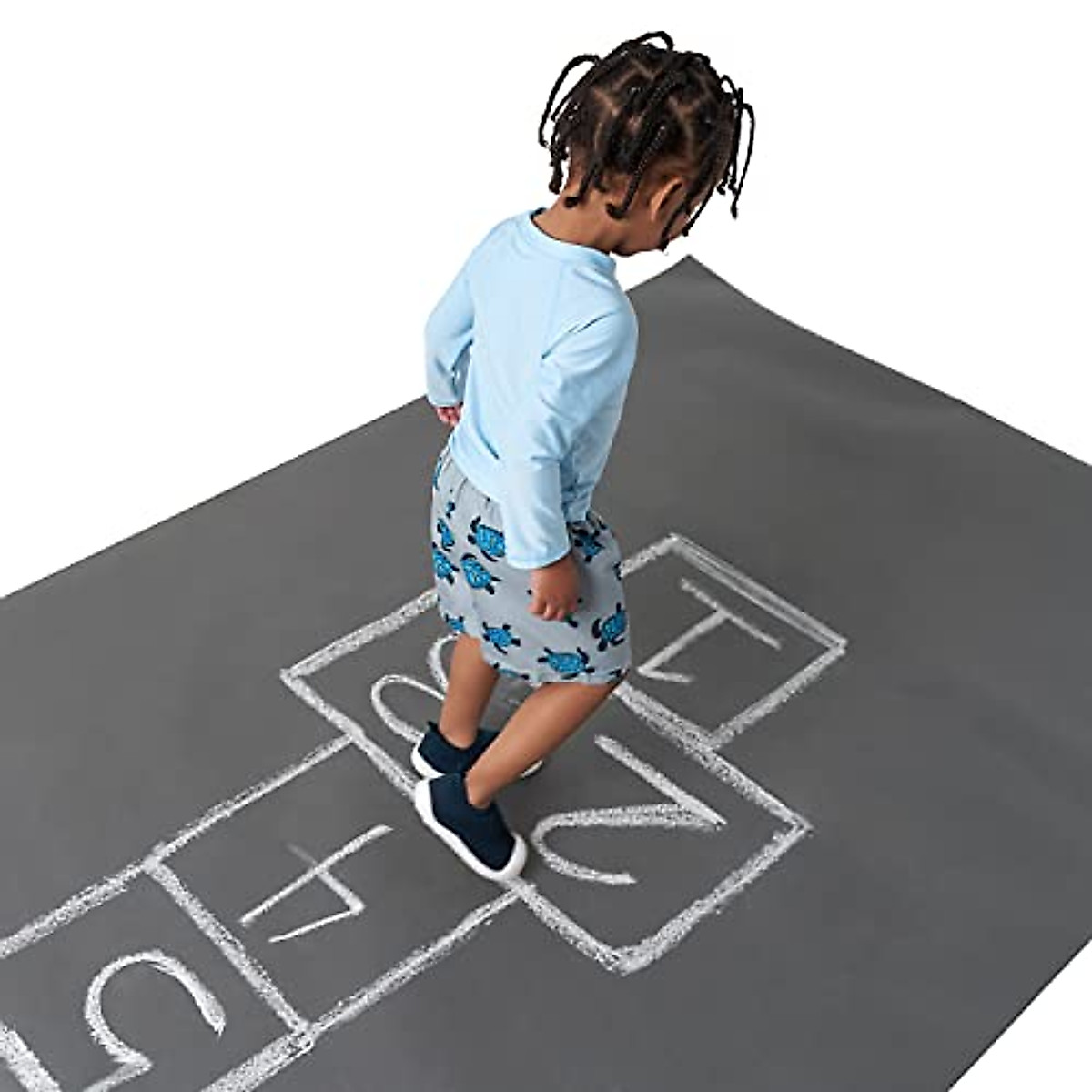 Gerber Unisex Baby Toddler UPF 50+ Long Sleeve Rashguard Swim Shirt, Light Blue, 4T