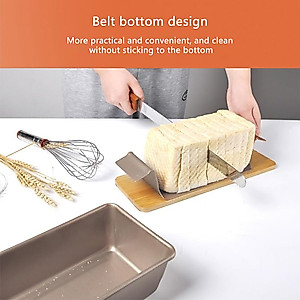 DAYUANDIAN Meatloaf Pan with Drain Tray,9 x 5 Inches Meat Loaf Pans for Baking Bread, Rose Gold Bread Pans,For kitchen baking