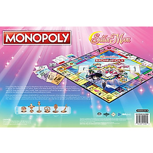 Monopoly Sailor Moon Board Game | Based on The Popular Anime TV Show | Custom Tokens, Money and Game Board | Officially Licensed Merchandise