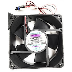 G1238L12B-FSR-EM 120MM X 38 MM 12VDC Fan .4 AMP W/FINGERGUARD 2 Wire