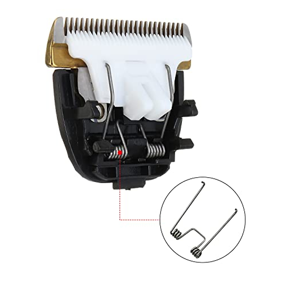 Vaticas 10PCS Hair Clipper Spring Fits for Babyliss FX870 Accessories Tension Clipper Spring Engraving Hair Cutting Machine Repair Part