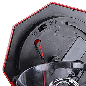 Voluxe Solar Lighthouse with Rotating Beacon, Yard Lights Fast Charging:2 Solar Panels at The Top for Fast Charging. for Tables(Red and White,10.6x3.9x3.9in)
