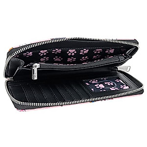 Loungefly Disney Cats Wallet Zip Around Clutch Faux Leather
