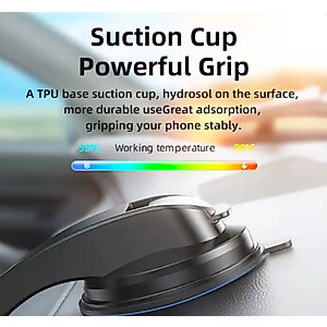 VIKE 2023 Upgraded Car Phone Holder Mount - [ Bumpy Roads Friendly ] Phone Mount for Car Dashboard Windshield Air Vent 3 in 1, Hand Free Mount for iPhone 14 13 12 Pro Max All Cell Phones