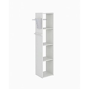 SHWQ 15-5/8"W Utility Tower Kit for Closet System - White Daug Closet organizers and storage Clothes organizer Closet storage Portable closet Home organization Clothes storage Clothing storage