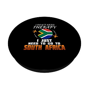 South African Flag Shirt I Funny South Africa Vacation Gift PopSockets Grip and Stand for Phones and Tablets