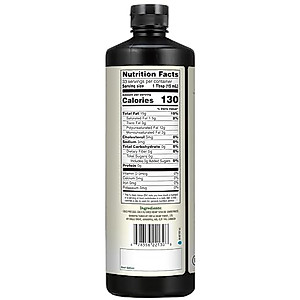 Just Hemp Foods All Natural Hemp Seed Oil, Cold Pressed, Cold Filtered, 12g of Omega 3 & 6 Per Serving, 16.9 Fl Oz