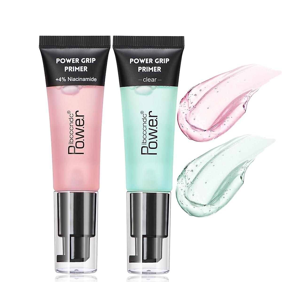2 Pcs Power Grip Primer for Face Foundation,Hydrating Base Face Primer Gel Long-Wear Primer Foundation Face Moisturizes Makeup for Oily and Dry Skin (Evens Skin Tone+Hydrates Skin)