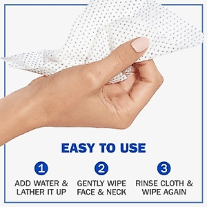 Olay Daily Facials, Deeply Purifying Clean, 5-in-1 Cleansing Wipes with Power of a Makeup Remover, Scrub, Toner, Mask and Cleanser, 66 Count