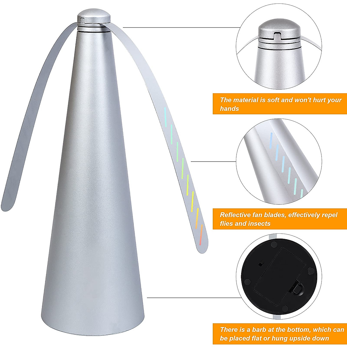 PIOPIAONIU 4 table flying fans Indoor and outdoor food fans Picnic flying fans