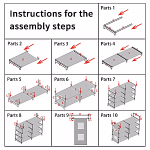 HeFSRi 4 Tier Shoe Rack, 16-20 Pairs Narrow Expandable & Stackable Shoe Storage Organizer, Sturdy Vertical Shoe Shelf for Closet, Entryway, Garage, College Dorm and Bedroom (Black)