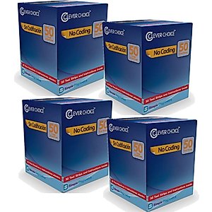 Clever Chek Voice Blood Glucose Test Strips 200's Long Exp More Sold By Diabetic Corner