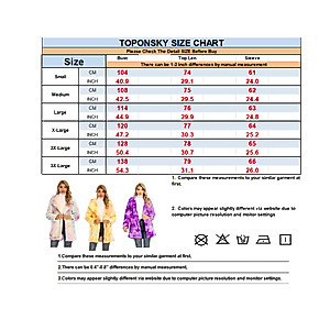 TOPONSKY Furry Jackets Faux Fur Winter Fancy Women Fluffy Fuzzy Cruella Coat Black M