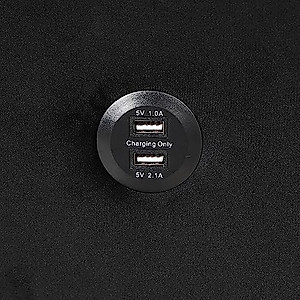 YUNLife Pull Out Sofa Bed Sofabed, Black 55.3" w +Cup Holder and USB Port