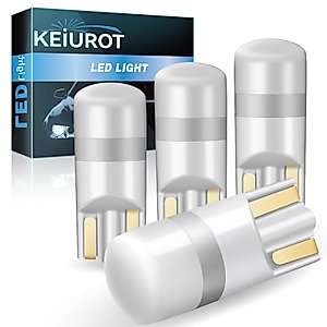 Keiurot House Number Light Bulb 194 193 Bulb Address Sign LED Replacement Address Light Bulb Kit,Landscape RV and Cabinet Lighting White,10-30Volt AC/DC 4Pack