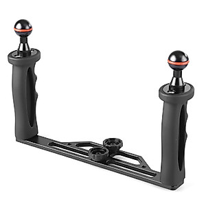 Poyinco Underwater Video Light Stabilizer Tray, Lightweight Aluminium Tray for GoPro OSMO and Any Other Camera with 1/4 inch Screw Hole