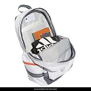 adidas City Icon Backpack, White/Onix Grey/Wonder Clay, One Size