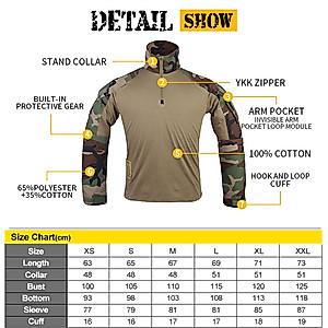 emersongear Combat Airsoft Tactical Gen 3 Shirts for Men Long Sleeve Military