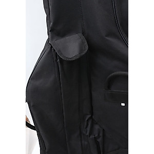 Cello Soft Bag 4/4 Full Size Cello case Waterproof Cello Soft Case Travel 3/4 Cello Gig Bag with Multiple Pockets & Handle & Adjustable Back Straps Cello Backpack (Style 1)
