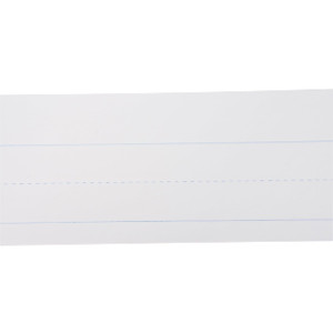 School Smart Ruled Sentence Strips, 3 x 24 Inches, White, Pack of 100,6471