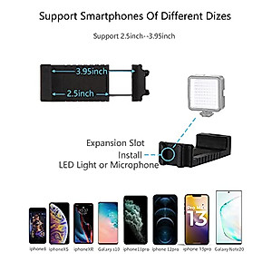 Gooseneck Phone Holder for Bed / Desk, Flexible Phone Holder with 360 Adjustable Clamp Clip, Overhead Phone Mount, for Cookie Decorating, Recording or Watching Video TikTok Blog Crafting Drawing