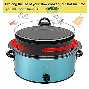 Slow Cooker Liners fit Crock-Pot 7-8 Quart Oval Slow Cooker，Reusable & Leakproof Dishwasher Safe Cooking Liner for 7-8QT Crock Pot