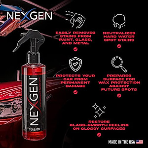 Nexgen Water Spot Remover — Hard Water Stain Remover — Remove Water Spots from Paint, Glass, and Metal - 8 oz