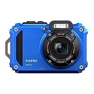 Kodak PIXPRO WPZ2 Rugged Waterproof 16MP Digital Camera with 4X Optical Zoom (Blue) Bundle with 32GB UHS-I microSDHC Memory Card with SD Adapter (2 Items)