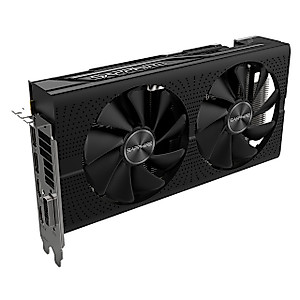 SAPPHIRE Radeon 11265-05-20G Pulse RX 580 8GB GDDR5 Dual HDMI/ DVI-D/ Dual DP OC with Backplate (UEFI) PCI-E Graphics Card Graphic Cards
