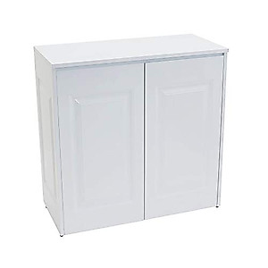 Household Essentials White Metal Cabinet Hamper