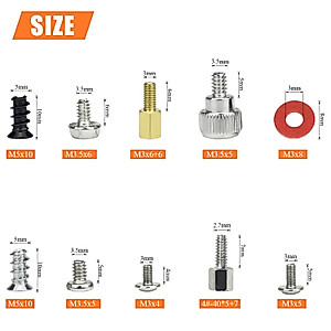 HELIFOUNER 810 Pieces Computer Standoffs Screws Assortment Kit with a Screwdriver