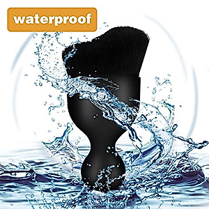 TEUOPIOE Auto Interior Dust Brush, Car Detailing Brush, Soft Bristles Detailing Brush Dusting Tool for Automotive Dashboard, Air Conditioner Vents, Leather, Computer,Scratch Free (Black)