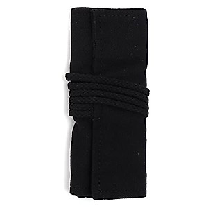 Paint Brush Holder, 36 Slots Black Roll Up Canvas Pencil Storage Bag for Artist Acrylic Oil Watercolor Paintbrushes