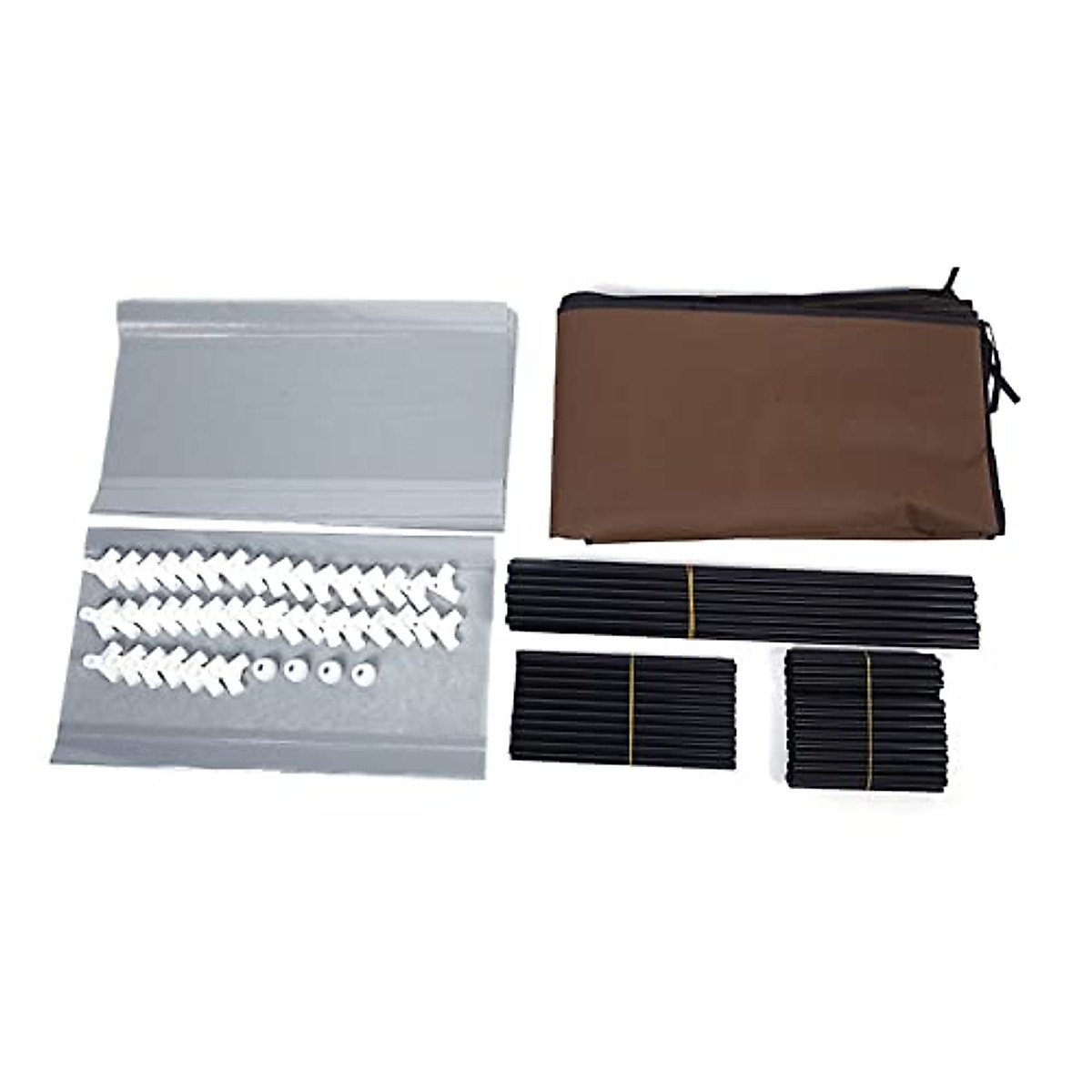 BELANITAS 10 Tier 9 Lattices Shoe Rack Organizer, Shoe Rack for Entryway with Non-woven Dust Cover, Shoe Shelf for Sneakers, High Heels, Boots and Storage Box, Hold 27-35 Pairs of Shoes, Coffee