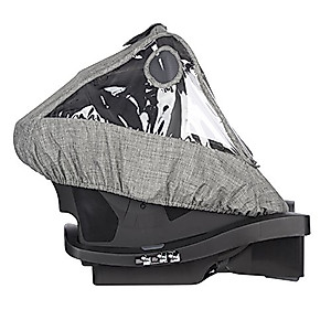 Infant Car Seat Weather Shield, Rain Cover, Ventilated Panels (Gray Melange)