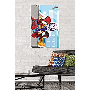 Trends International Marvel Spidey and His Amazing Friends - Wall Wall Poster, 22.375" x 34", Premium Unframed Version