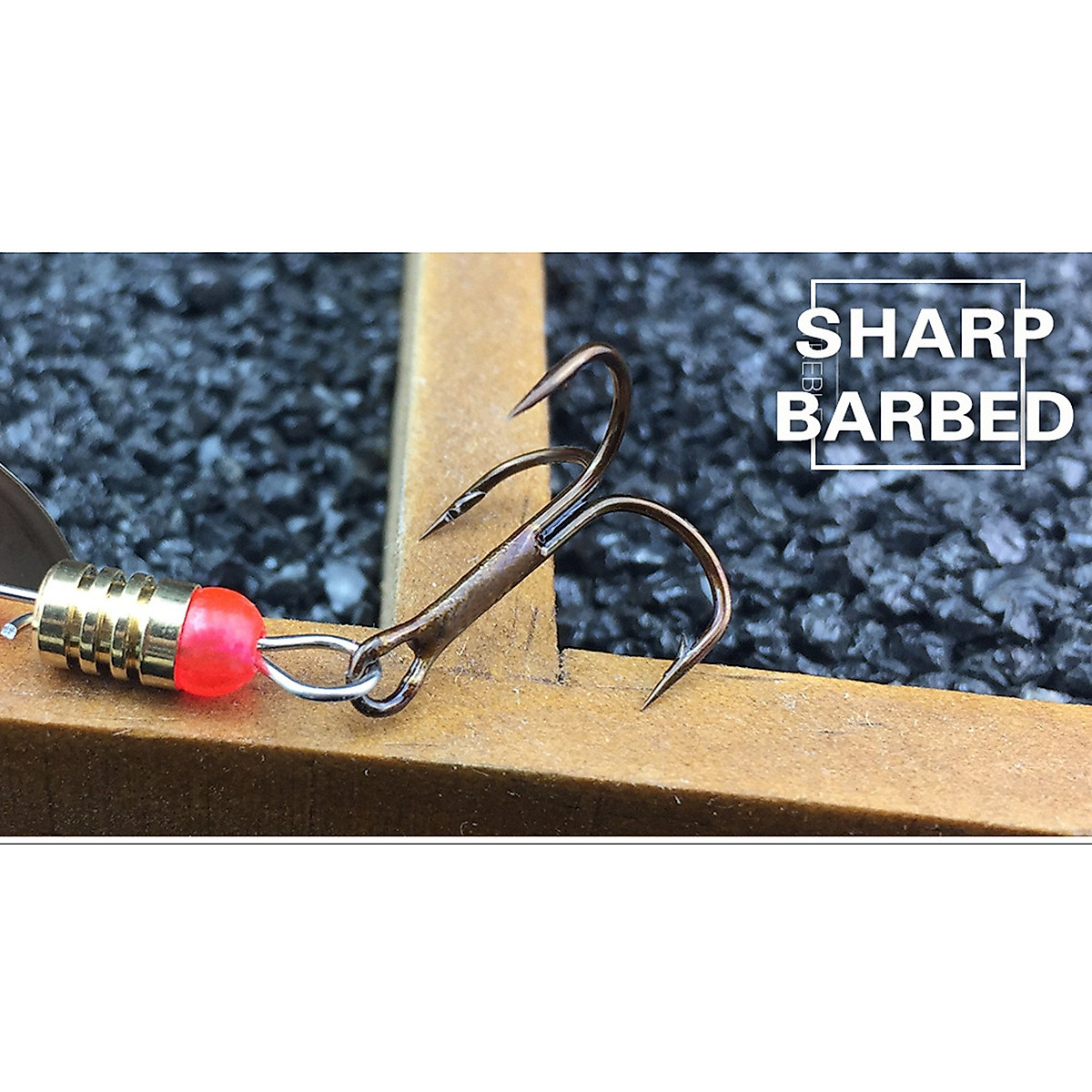 kingforest 10pcs Fishing Lures Spinnerbait for Bass Trout Salmon Walleye Hard Metal Spinner Baits Kit with Tackle Box