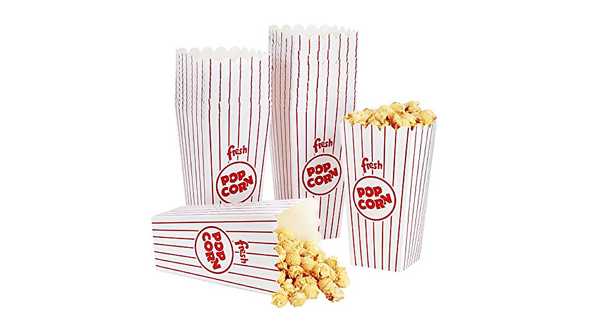 Eupako 50 Pack Popcorn Boxes for Movie Nights