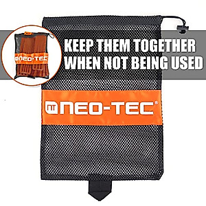 NEO-TEC 6 Pack Tree Felling Wedges, Chainsaw Wedges, 5.5"+8" Tree Cutting Equipment, Tree Cutting Equipment with Spikes for Safe Tree Cutting