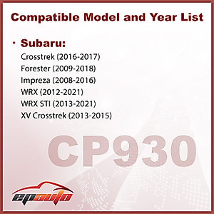 EPAuto CP930 (CF10930) Replacement for Subaru Premium Cabin Air Filter includes Activated Carbon