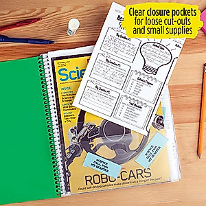 Five Star Interactive Notetaking, 1 Subject, College Ruled Spiral Notebooks, 100 Sheets, 11" x 8-1/2", 3 Pack (38581)