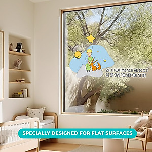 EGD The Little Prince & Fox Kids Wall Decor | EGD X The Little Prince Series | Wall Decals | Wall Decal for Baby Girl & Boy | The Little Prince Gifts | Multiple Sizes Options (Wide 40"x 22" Height)