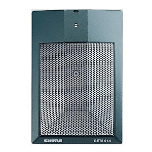 Shure BETA 91A Kick Drum Microphone - Half-Cardioid Condenser Mic with Integrated Preamplifier and XLR Connector, Low Profile Design - Maximize Setup Efficiency while Minimizing Stage Clutter