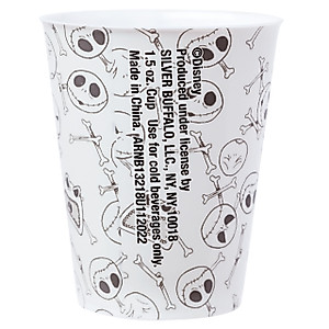 Silver Buffalo Disney Nightmare Before Christmas Character 4 Pack Plastic Mini Cup Set, 1.5 Ounces