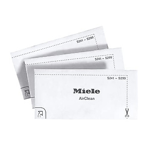 Miele Original AirClean Filters, for Everyday Freshness at Home, Safely Traps Dust, Pack of 3